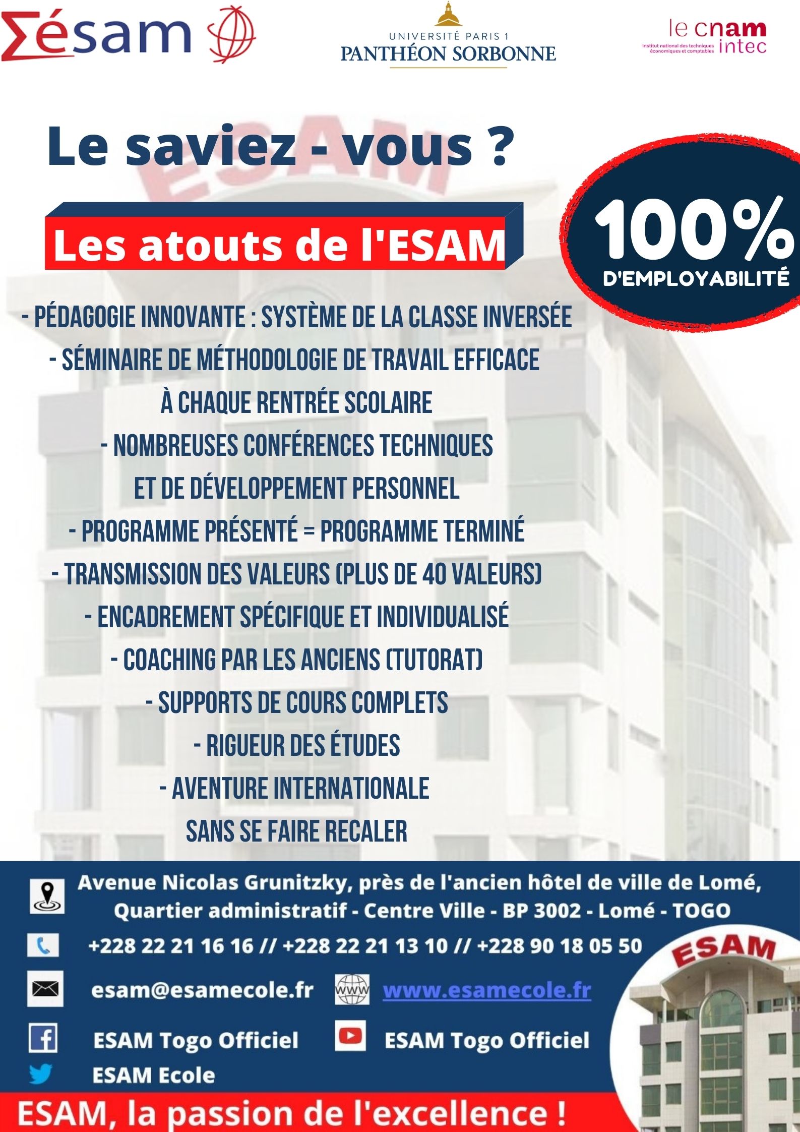 ESAM, Ecole Supérieure d'Audit et de Management